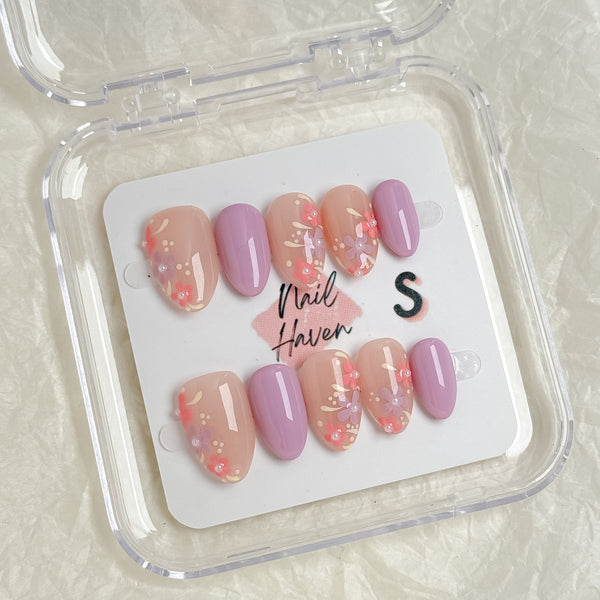 Short Almond Press On Nails – Nail Haven USA